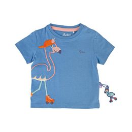 Sigikid - T-Shirt B - SKATING FLAMINGO in blau, Gr.62