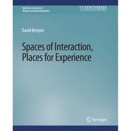 Spaces of Interaction, Places for Experience - David Benyon, Kartoniert (TB)