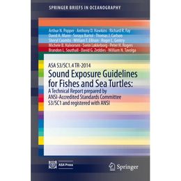 ASA S3/SC1.4 TR-2014 Sound Exposure Guidelines for Fishes and Sea Turtles: A Technical Report prepared by ANSI-Accredited Standards Committee S3/SC1 and registered with ANSI - Arthur N. Popper, William N. Tavolga, Richard R. Fay, David A. Mann, Soraya Bartol, Thomas J. Carlson, Sheryl Coombs, William T. Ellison, Roger L. Gentry, Michele B. Halvorsen, Svein Løkkeborg, Peter H. Rogers, Brandon L. So