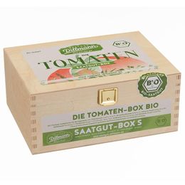 Gärtner Pötschke MHD, Saatgut-Holzbox Tomaten, 7 BIO-Saatgut-Sorten