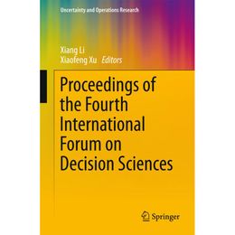 Springer Proceedings of the Fourth International Forum on Decision Sciences, Kartoniert (TB)