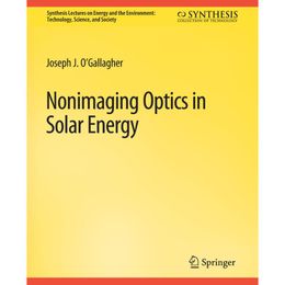 Springer Nonimaging Optics in Solar Energy - Joseph O'Gallagher, Kartoniert (TB)