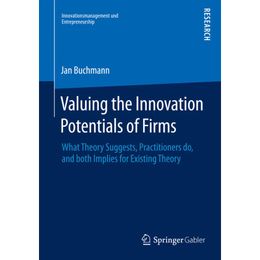 Valuing the Innovation Potentials of Firms - Jan Alexander Buchmann, Kartoniert (TB)