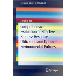 Springer Berlin Heidelberg Comprehensive Evaluation of Effective Biomass Resource Utilization and Optimal Environmental Policies - Jingjing Yan, Kartoniert (TB)