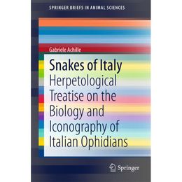 Springer International Publishing Snakes of Italy - Gabriele Achille, Kartoniert (TB)