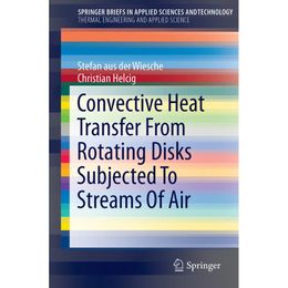 Springer Convective Heat Transfer From Rotating Disks Subjected To Streams Of Air - Stefan aus der Wiesche, Christian Helcig, Kartoniert (TB)