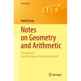 Springer International Publishing Notes on Geometry and Arithmetic - Daniel Coray, Kartoniert (TB)