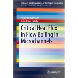 Springer Critical Heat Flux in Flow Boiling in Microchannels - Sujoy Kumar Saha, Gian P. Celata, Kartoniert (TB)