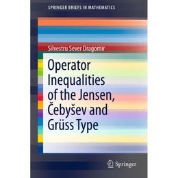 Springer Operator Inequalities of the Jensen, Cebysev and Grüss Type - Silvestru Sever Dragomir, Kartoniert (TB)
