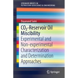 Springer CO2-Reservoir Oil Miscibility - Dayanand Saini, Kartoniert (TB)