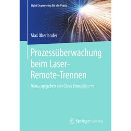 Prozessüberwachung beim Laser-Remote-Trennen - Max Oberlander, Kartoniert (TB)