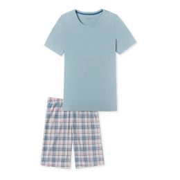 Schiesser Pyjama kurz - Comfort Essentials (2 tlg) schlafanzug schlafmode bequem