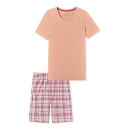 Schiesser Pyjama kurz - Comfort Essentials (2 tlg) schlafanzug schlafmode bequem