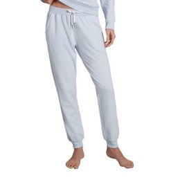 Tom Tailor Schlafhose Tom Tailor Damen Lange-Hose blau uni (1-tlg)