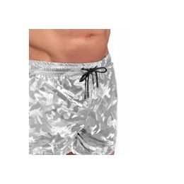 Olaf Benz Retro Pants BLU2353 Shorts Bermudas kurze Hose silber L interessanter Farbverlauf
