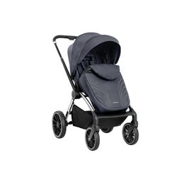 Kikkaboo Kinderwagen Kara 2 in 1 Babywanne, Sportsitz, Wickeltasche, Federung grau