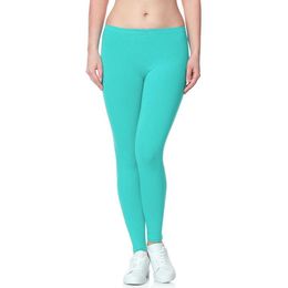 Ladeheid Leggings Damen Leggings Long aus Baumwolle LAMA02 (1-tlg) elastischer Bund