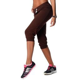 EloModa Jogginghose Damen Jogginghose 3/4 Capri Sport-Hose Baumwolle Gr. XXS XS S M L XL (1-tlg)