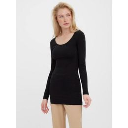 Véro Moda Vero Moda T-Shirt Dünnes Langarm Shirt 2-er Stück Set VMMAXI (2-tlg) 5185 in Schwarz-Blau