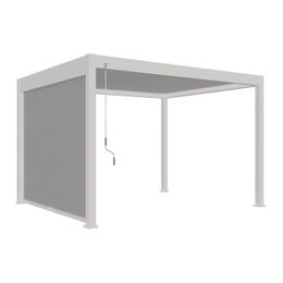 Weide Pavillonseitenteil Sonnenrollo 4 Maße Weiß Für Weide Deluxe Pergola