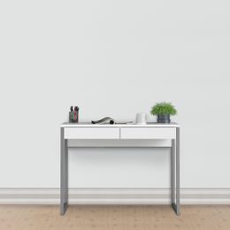 Schreibtisch Home Affaire "Plus" Tische Gr. B/H/T: 101,6 cm x 72,6 cm x 40 cm, grau (weiß, grau) Schreibtische
