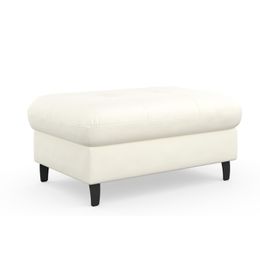 Sit & More Hocker SIT&MORE "Marano" Gr. B/H/T: 102 cm x 43 cm x 67 cm, Soft clean, mit Stauraum-Fußfarbe: matt schwarz, beige (creme) SitMore
