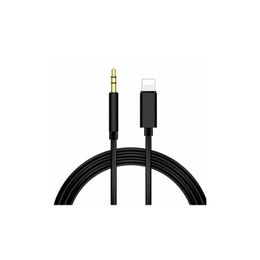 Auto Aux Audio Kabel iPhone 1M Aux Kabel Stecker Adapter Lightning Stecker auf 3,5 mm Klinke für iPhone 12/11/XS,iPad,iPod,Kopfhörer Schwarz
