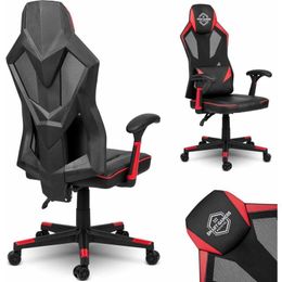 Schwarz-roter Shiro-Gaming-Stuhl