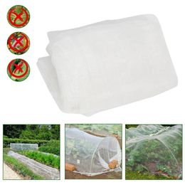 Insektenschutznetz Gartennetz Insekten Schutznetz 60 Mesh Garten Fiberglas Gartennetz schutz Schutz Netz Gemüse 3x10M - weiß - VINGO