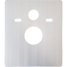 Glasdeals - quadratisches Schallschutz-Pad für Wand wc / Wand Bidet - Weiß