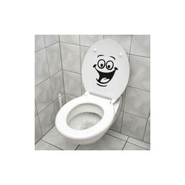 Smiley-Aufkleber, lustiger Wandaufkleber für Toilette, Badezimmer, Küche, pvc, 1 Farbe, Einheitsgröße - Lycxames