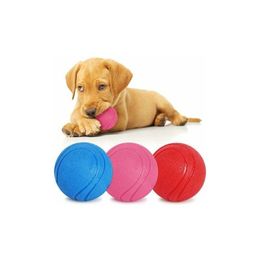 Hundespielzeug, Hüpfball Hund, Interaktives Hundespielzeug, Unzerstörbarer Hundeball, Naturkautschuk Hundezahnreiniger Spielzeug, für Welpen
