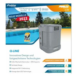 Poolex - Q7 Vertikal Wärmepumpe Fi 7kw Full-Inverter 30-45m3 wifi Poolheizung Q-Line