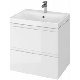 Cersanit - Moduo - Waschbeckenunterschrank, 57x60x45cm, 2 Schubladen, weiß S929-010