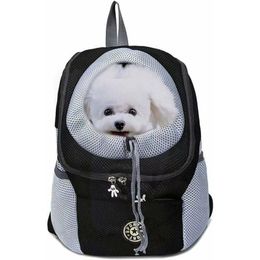 Tovbmup - Haustiertrage-Rucksack für kleine Hunde und Katzen bis zu 1–10 kg, freihändige Haustier-Reisetasche, atmungsaktives Design und