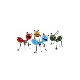 Metal Ant a Group Of 4 Colors Cute Insect For Hanging Wall Art Garden Lawn Decor Indoor Outdoor Wall Sculptures