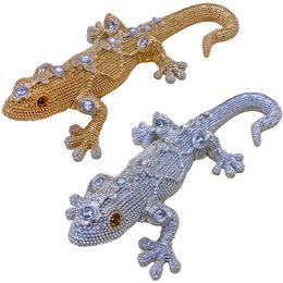 Signes Grimalt - Lizard 2U Tiere Graue Eidechsenfigur – 6 x 24 x 11 cm - Gris