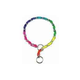 Eting - Pet Dog P-Chain-Halsband, Regenbogenfarbe, Edelstahl, Würgehalsbänder (s, 2,5 mm)