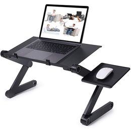 WYCTIN Laptoptisch höhenverstellbar Betttisch Betttablett Notebook-Tisch Beistelltisch Laptop 42x56x50cm