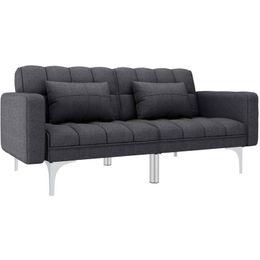 MAISONCHIC - Schlafsofa,Wohnzimmersofa,Schlafcouch,Bettsofa Dunkelgrau Stoff FUCIA42916