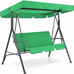 Lycxames - Terrassenschaukel-Sitzbezug, wasserdicht, sonnenbeständig, Gartenschaukel-Abdeckung (grüne Decke 142 x 120 x 18 cm + Sitz 150 x 50 x 10 cm)