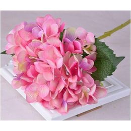Künstliche Blumen, Hortensien, künstliche Blumen, Hochzeitsdekoration (rote Rose) - Lycxames