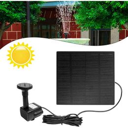 1.2W Solar Teichpumpe Brunnenpumpe Solarpumpe Gartenbrunnen Wasserspiel Fontäne Pumpe Springbrunnen (7V, Quadrat) - Froadp