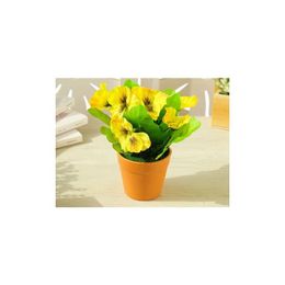 Lycxames - Künstliche Topfpflanzen, künstliche Blumendekoration, kleine künstliche Pflanzen mit Töpfen, perfekt für Zuhause, Küche, Büro und