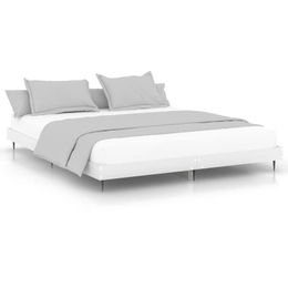 MAISONCHIC Bettgestell für Erwachsenenbett,Bettrahmen Bettgestell,Schlafzimmerbett Weiß 180x200 cm Holzwerkstoff -Maison 11048 - Weiß