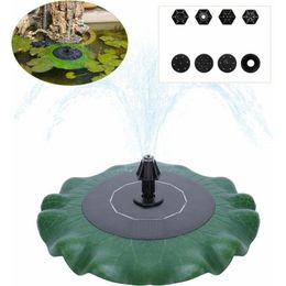 Solar Teichpumpe Springbrunnen Gartenbrunnen,1.4W Mini Solar Lotusblatt Teichpumpe Brunnen Solarpumpe Fontäne für Gartenteiche(Type c) - Yardin