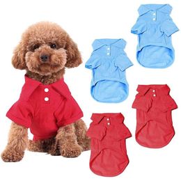 4PCS Haustieranzug Teddy Chihuahua Poloshirt Teddy Golden Retriever Anzug Welpenanzug xl
