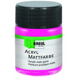 Kreul - Acryl Mattfarbe pink 50 ml Künstlerfarben