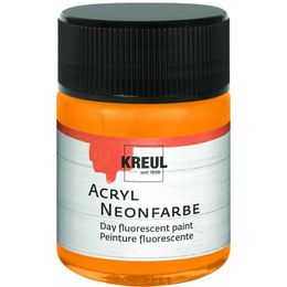 Kreul - Acryl Neonfarbe neonorange 50 ml Verzierfarbe