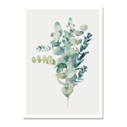 Sukkulenten Nordic Poster Blatt Kaktus Blumen Wand Kunstdruck Poster und Drucke Leinwand Gemälde Quadro Bilder ungerahmt40x50 406